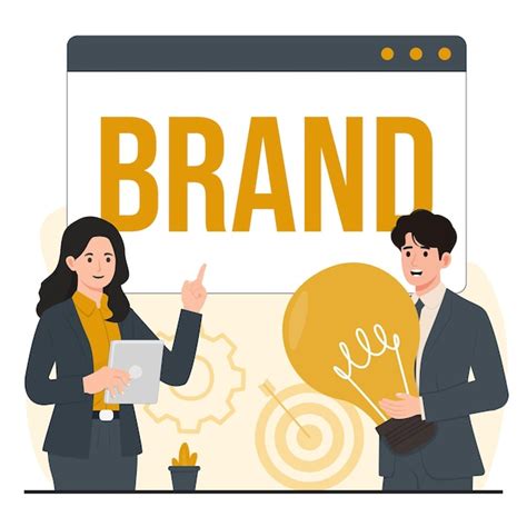 Premium Vector Brand Concept Branding Vector Illustration