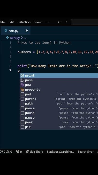 How To Use Len In Python Shorts Coding Programming Python Viral