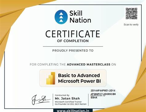 Skillnation Powerbi Dataanalytics Businessintelligence Certification Skillnation