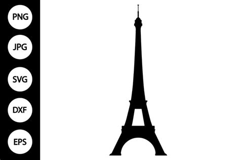 Eiffel Tower Black Silhouette