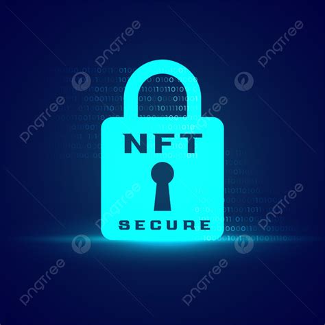 Nft Secure Digital Lock Concept Background Template Download On Pngtree