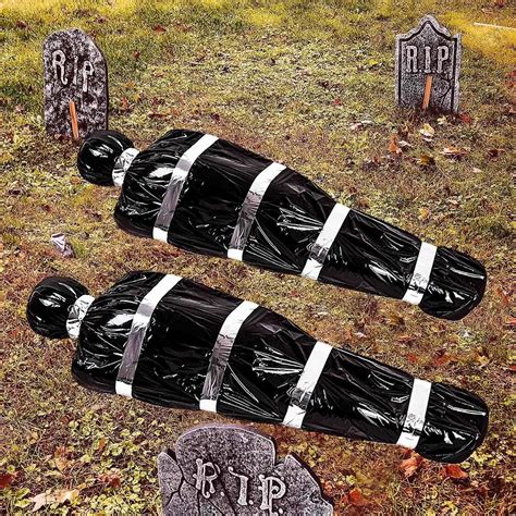 2pack Halloween Body Bags 60 Inch Corpse Decorations