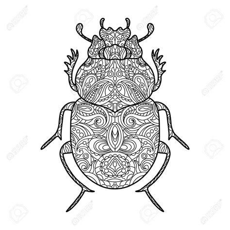 Egyptian Scarab Beetle Drawing Free Download On Clipartmag