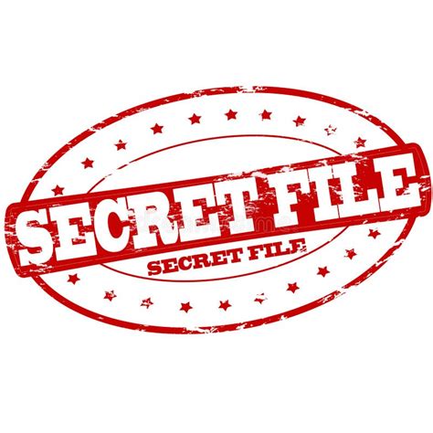 Secret File Stock Illustration Illustration Of Stamp 108756664