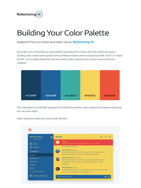 Building Your Color Palette Refactoring Ui Download Free Pdf Color Grey