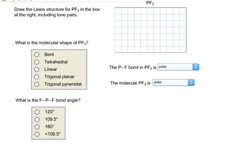 Solved PF Draw The Lewis Structure For PF In The Box At Chegg Com