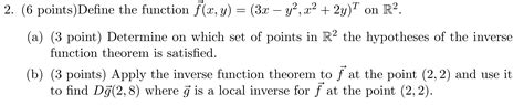 Solved Points ﻿define The Function