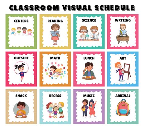 Daycare Classroom Visual Schedule 13 Free Pdf Printables Printablee Visual Schedule
