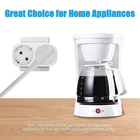 3pcs Socket Adapter 2 In 1 Double Plug Triple Socket 16a 250v 3680w Max Double Socket Adapter