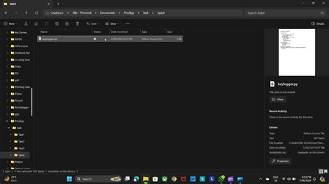 Finished Keylogger Task At Prodigy Infotech Sibi K Posted On The Topic Linkedin