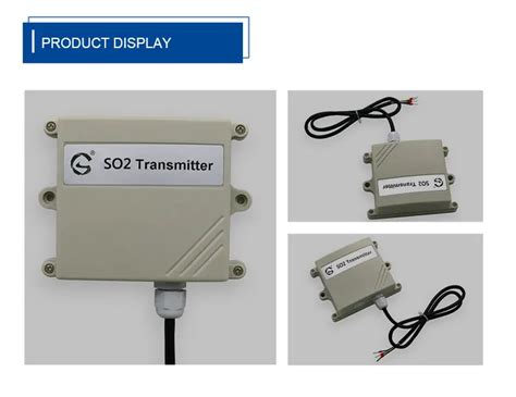 High Sensitivity SO2 Gas Sensor RS485 4 20ma Output