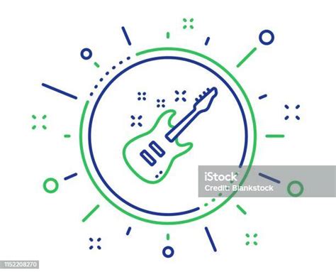 일렉트릭 기타 라인 아이콘입니다 음악 기호입니다 벡터 0명에 대한 스톡 벡터 아트 및 기타 이미지 0명 고급 기타 현악기 Istock