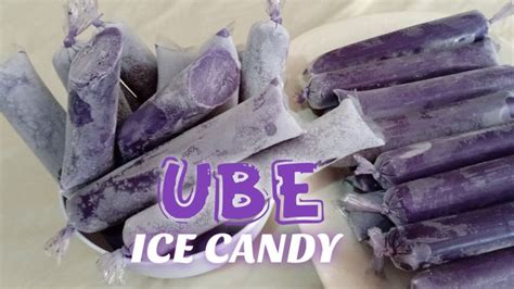 How To Make Ube Ice Candy Ice Candy Ube Flavor Yummy And Sweets