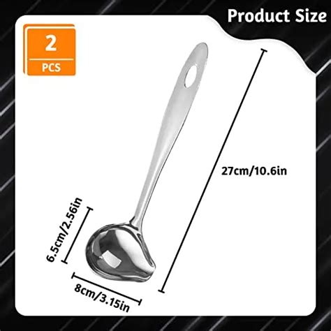 2 Pcs Cucharón Salsa Pico De Vertido Cucharón De Sal Mercadolibre