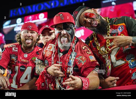 Tampa Bay Florida Usa January 15 2024 Tampa Bay Buccaneers Fans At
