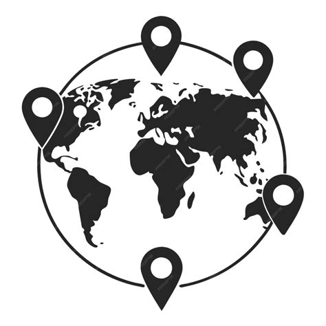 Technology Concept Flat Vector Style Illustration Featuring Location