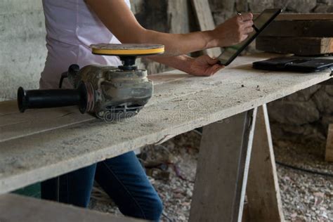 Portable Information Device For Monitoring Radioactive Gas Radon Concept Image With Radon Gas