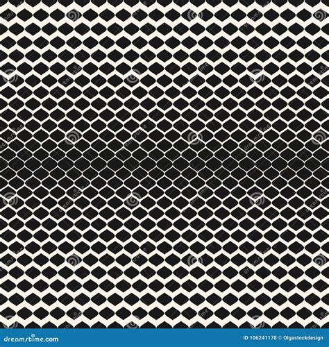 Halftone Seamless Pattern Vector Mesh Texture With Gradually Thickness Stock Vector