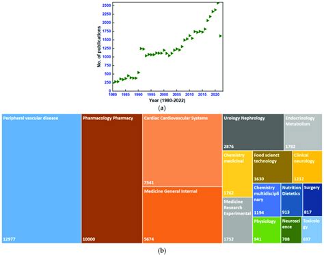 A Point Graph Presenting Yearly Publications And B A Tree Graph