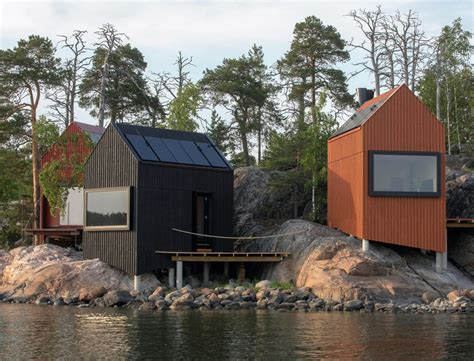Littow Architectes Creates Trio Off Grid Cabins On Helsinki Archipelago