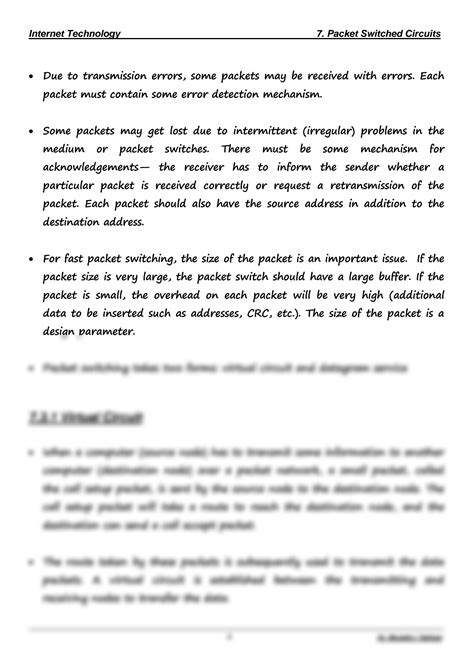 SOLUTION Lecture 7 Packet Switching Studypool
