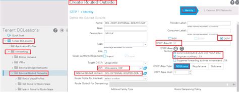 Aci Ospf Routing For External Layer 3 Connectivity Dclessons