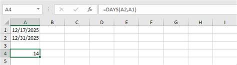 Days Between Dates In Excel Step By Step Tutorial