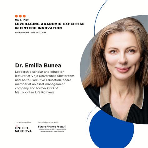 Meet Emilia Bunea Ph D Online On May The 5th At The Leveraging