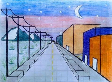 Dibujo En Punto De Fuga En 2025 Punto De Fuga Puntos Arte