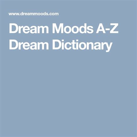 Dream Interpretation A To Z 60 Photos