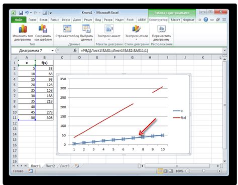 Построить тренд в Excel