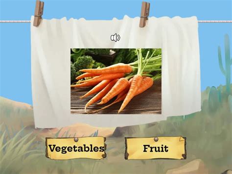 Starter U10 L2 Fruit And Vegetables Sorting True Or False