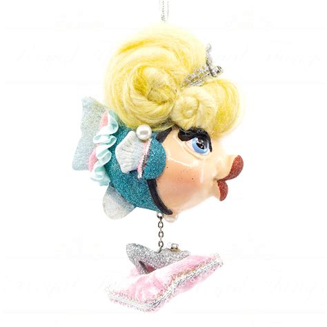 Disneys Cinderella Kissing Fish Ornament 14 Cm Katherines Collection