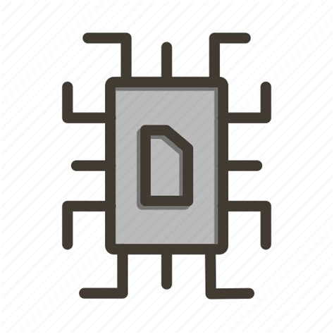 Chip Digital Cpu Microchip Chipset Icon Download On Iconfinder
