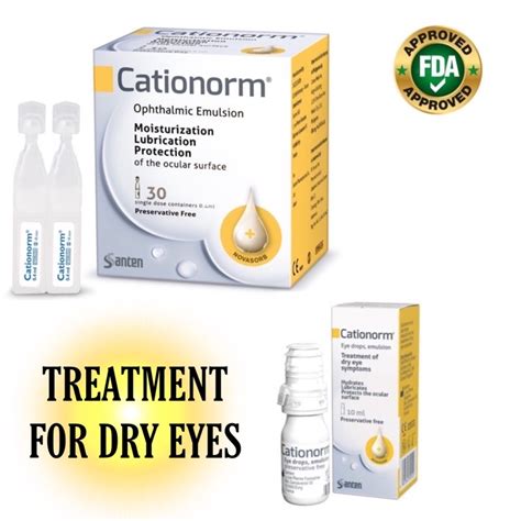 Cationorm Opthalmic Emulsion Preservative Free Shopee Philippines