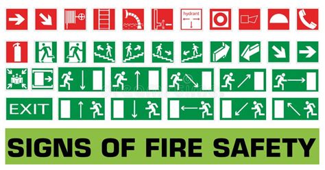 Fire Safety Icon Set Vector Illustration Stock Vector Illustration