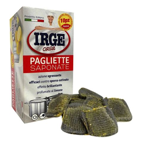 Шкребок для миття посуду Irge металевий мильний Лимон 10 шт ᐈ купити зі знижкою ᐈ засоби для