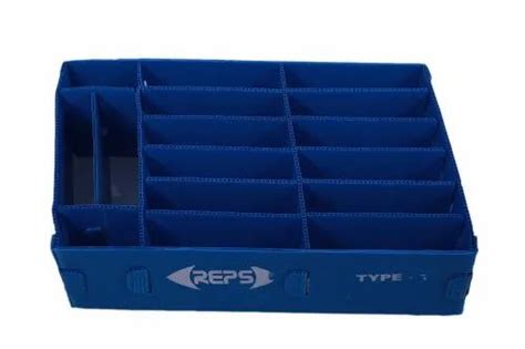 Reps Polypropylene Pp Blue Pp Corrugated Partition Capacity 25 Kg