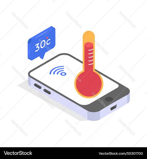 Temperature Sensor Royalty Free Vector Image VectorStock