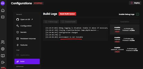 Bug Environments Are Not Working Properly · Issue 807 · Coollabsiocoolify · Github