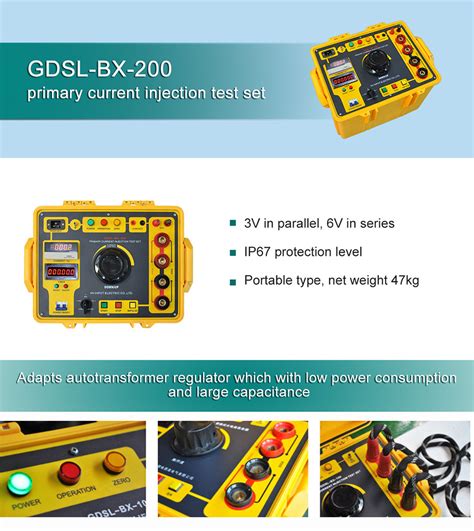 China China High Quality Ct Primary Injection Test Equipment Manufacturers Gdsl Bx 200 Primary