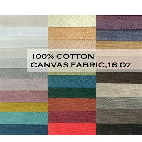 100 Cotton Canvas Fabric 56 16 Oz By The Yard Multipurpose 30
