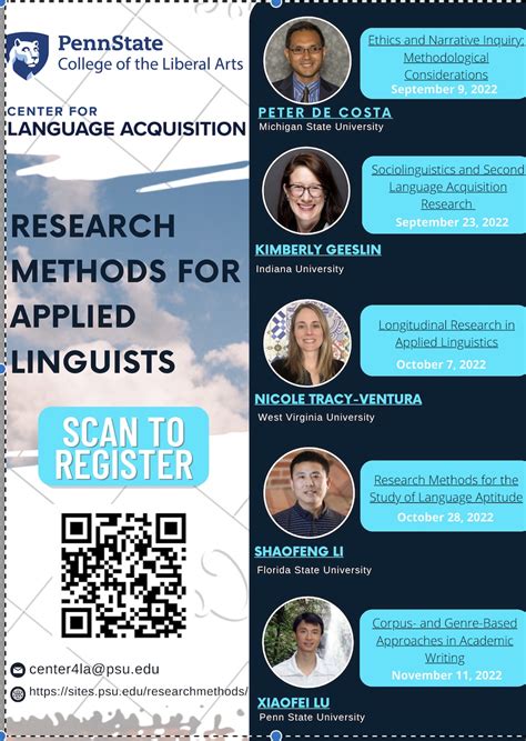 2022 Workshops In Research Methods For Applied Linguistics Applied Linguistics