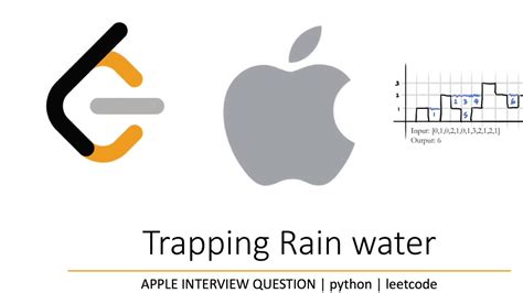 trapping rain water apple interview python leetcode 42 part 2 youtube