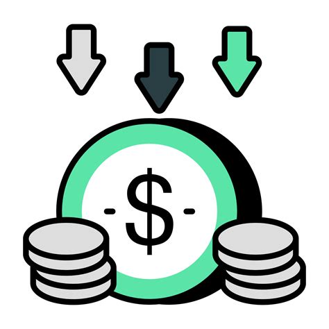 Conceptualizing Design Icon Of Dollar Value Decrease 23546909 Vector