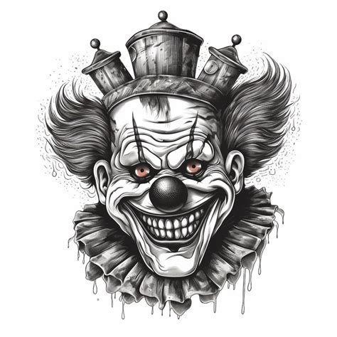 Clown Tattoo Drawings