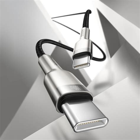 Купить Кабель Baseus Cafule Series Metal Data Cable Type C To Type C 100w 1m с доставкой в