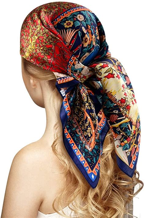 100 Silk Head Scarf For Women 27 Hair Scarves Satin Head Scarf