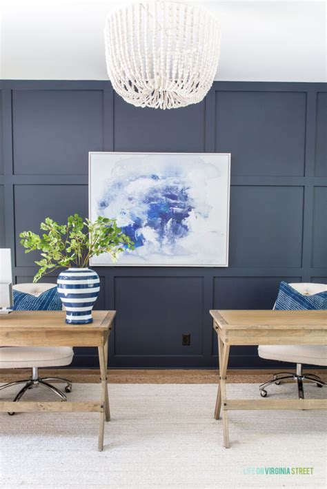 Benjamin Moore Hale Navy And Our Updated Den Life On Virginia Street