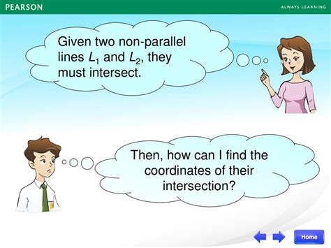 possible intersection of straight lines ppt download